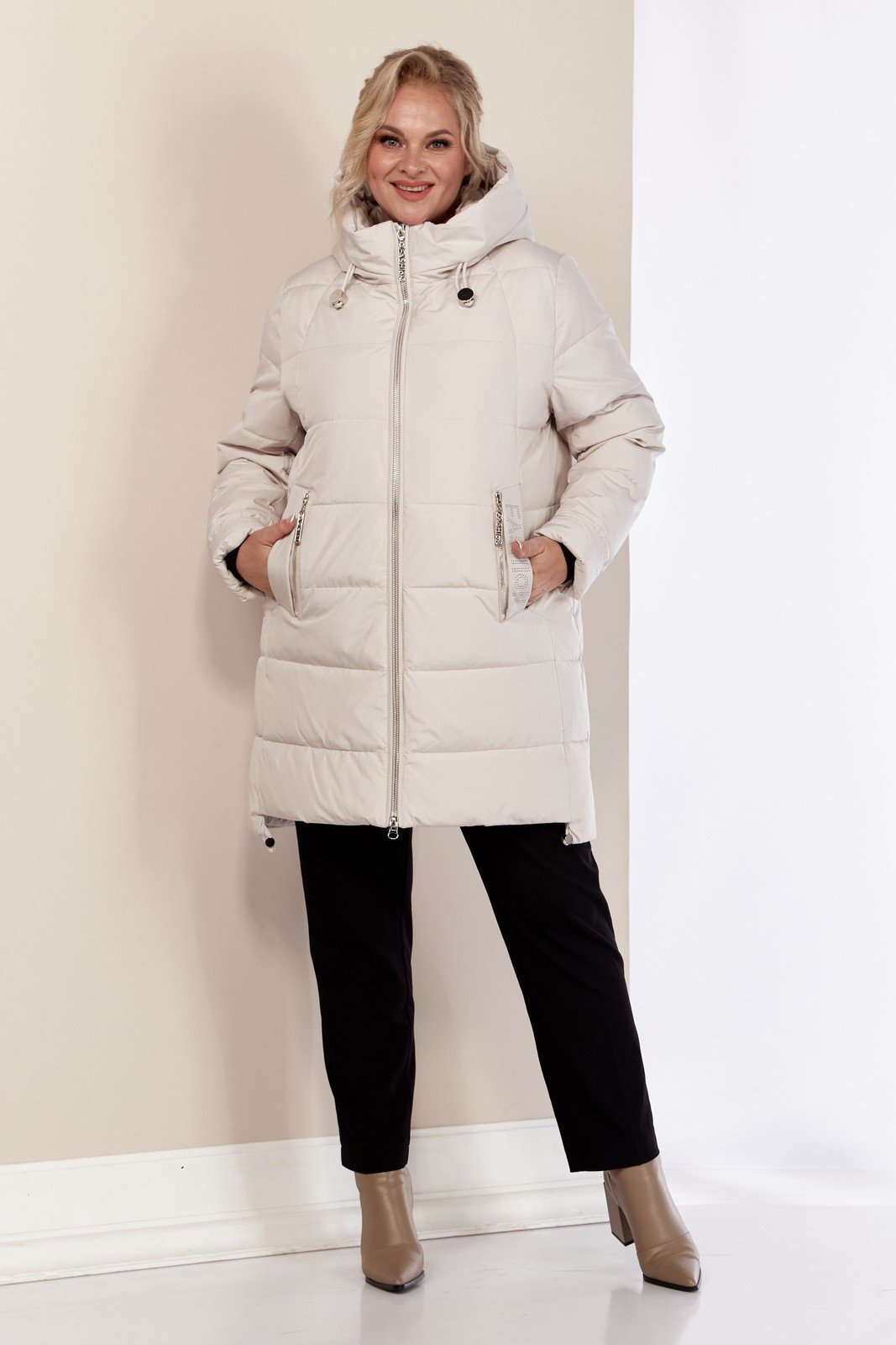 Куртка 2161 молочный Shetti купить в интернет магазине | в наличии